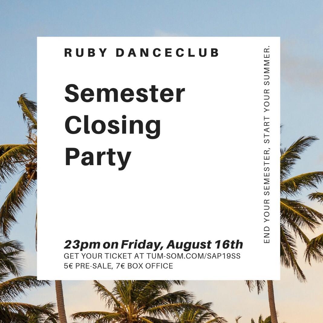 Semester Closing Party - TUM SOM